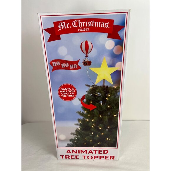 Mr. Christmas | Holiday | Mr Christmas Animated Tree Topper With Santas ...